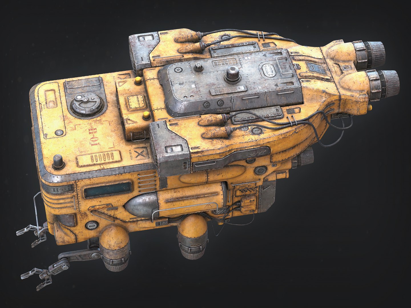 Old Junk Spaceship 3D Model - TurboSquid 1469554