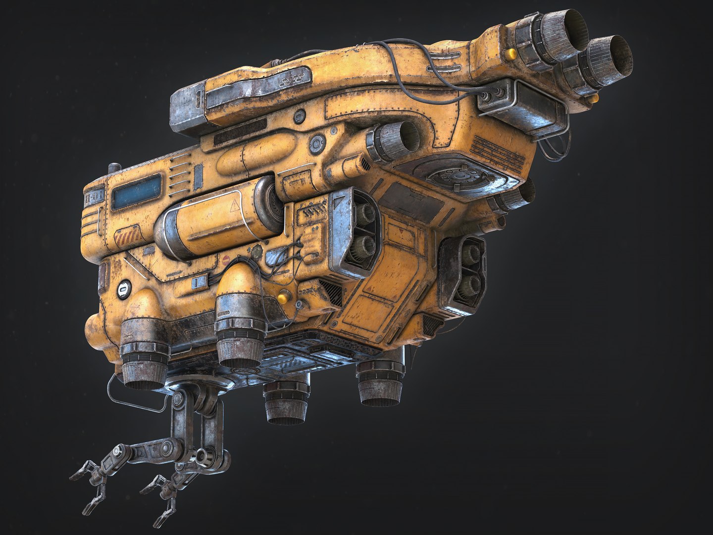 Old Junk Spaceship 3D Model - TurboSquid 1469554