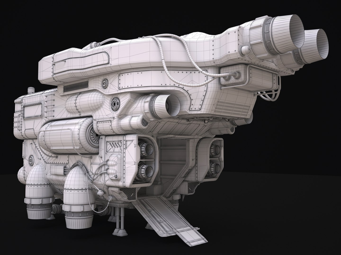 Old Junk Spaceship 3D Model - TurboSquid 1469554