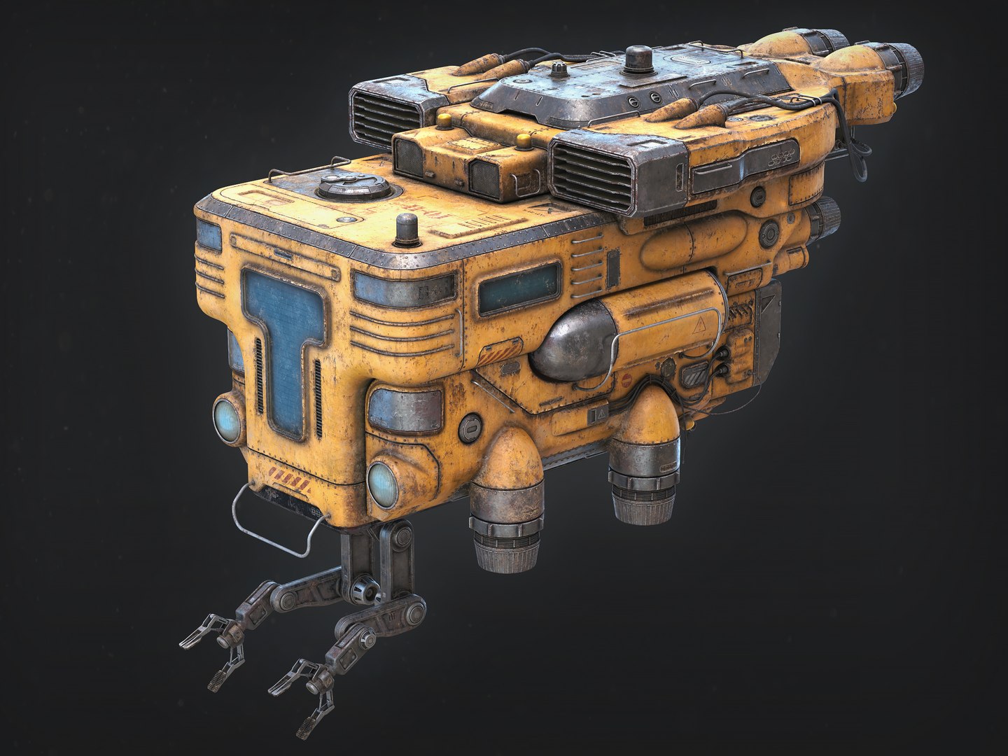 Old Junk Spaceship 3D Model - TurboSquid 1469554