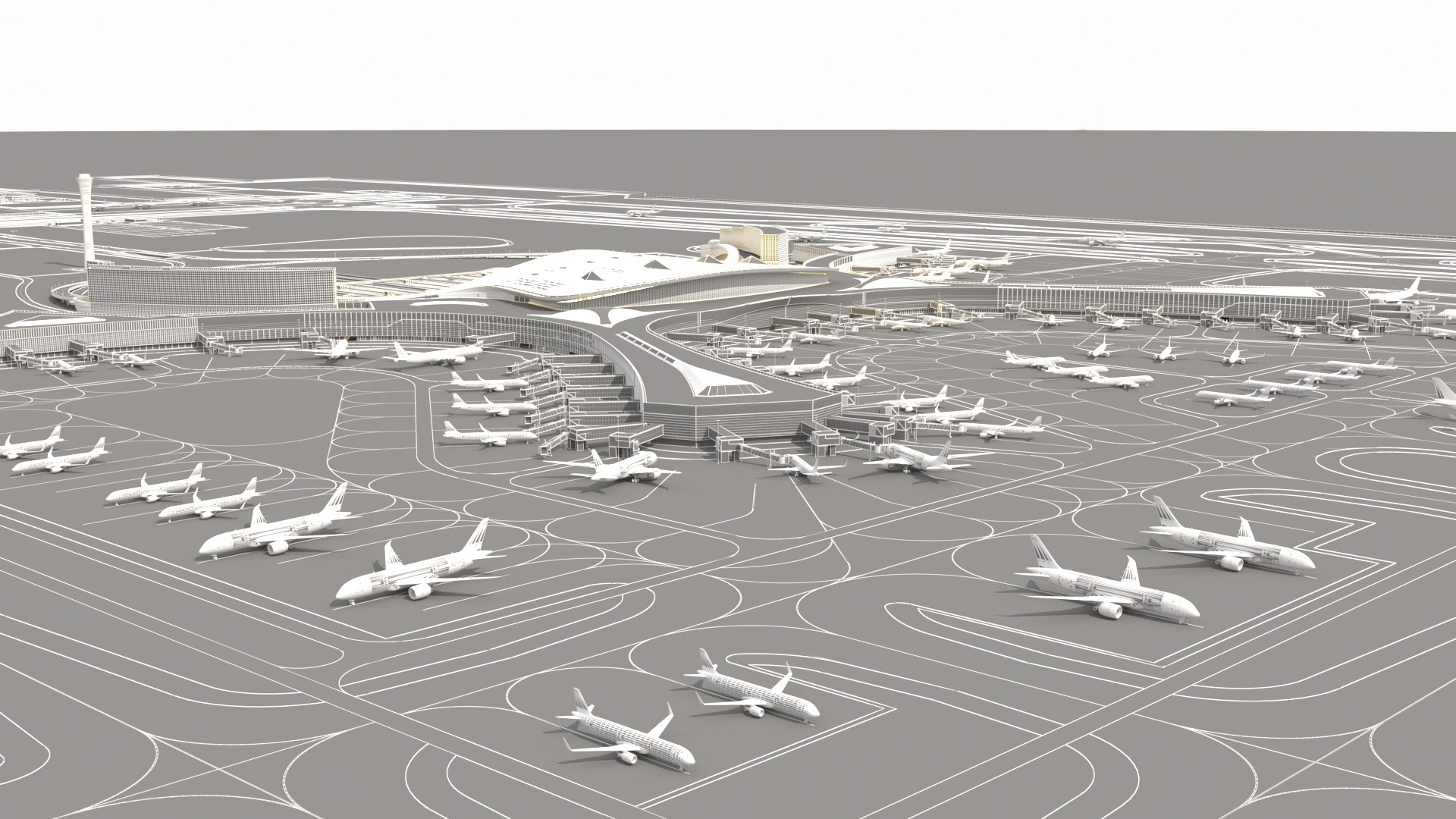 3D Airport model - TurboSquid 2073521