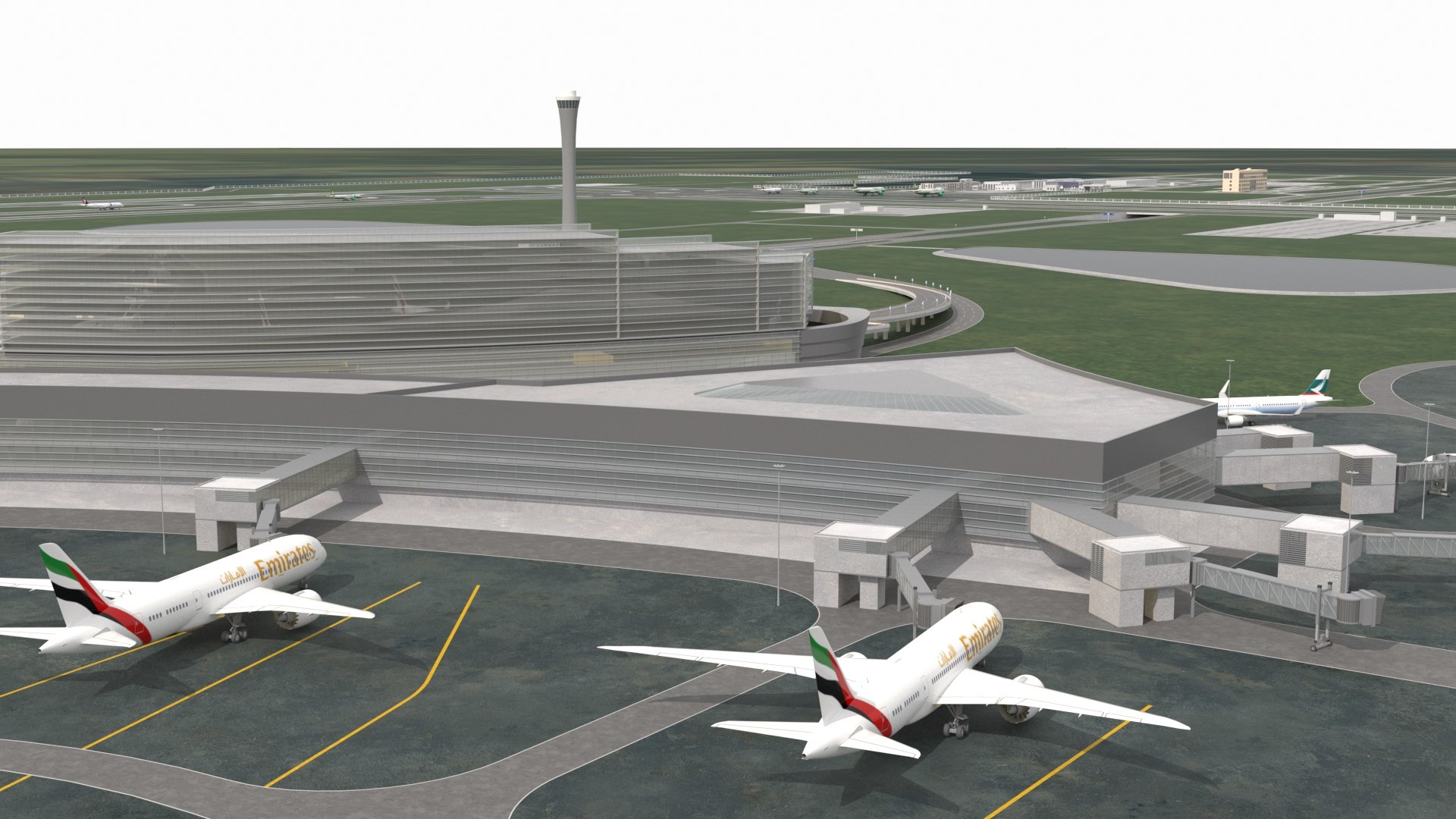 3D Airport Model - TurboSquid 2073521