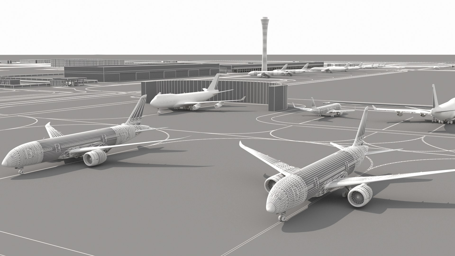 3D Airport model - TurboSquid 2073521