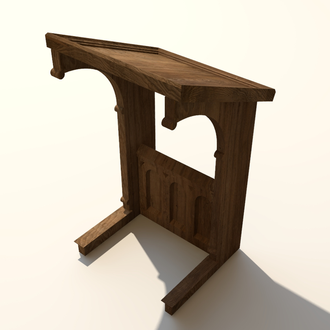 Medieval lectern 3D model - TurboSquid 1394151