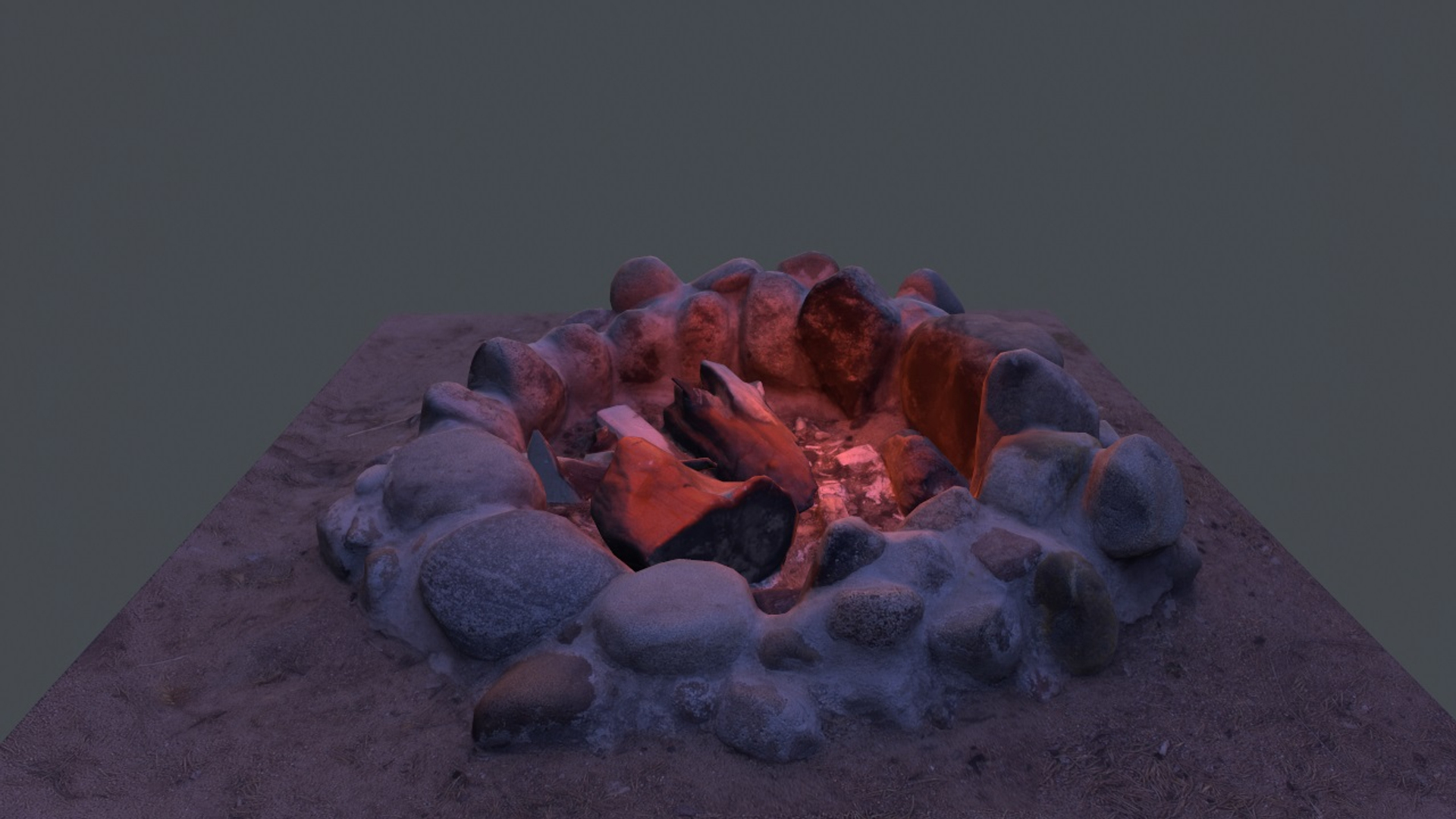3D Firepit Realistic Photogrammetry Model - TurboSquid 1190270