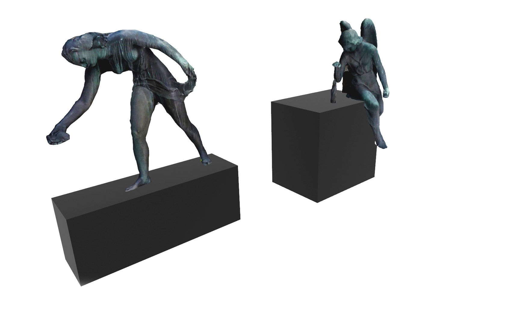3D GREY STONE STATUES Model - TurboSquid 2008084