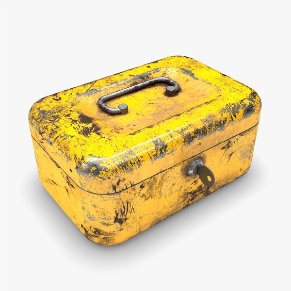 Yellow cash money box 3D - TurboSquid 1320484
