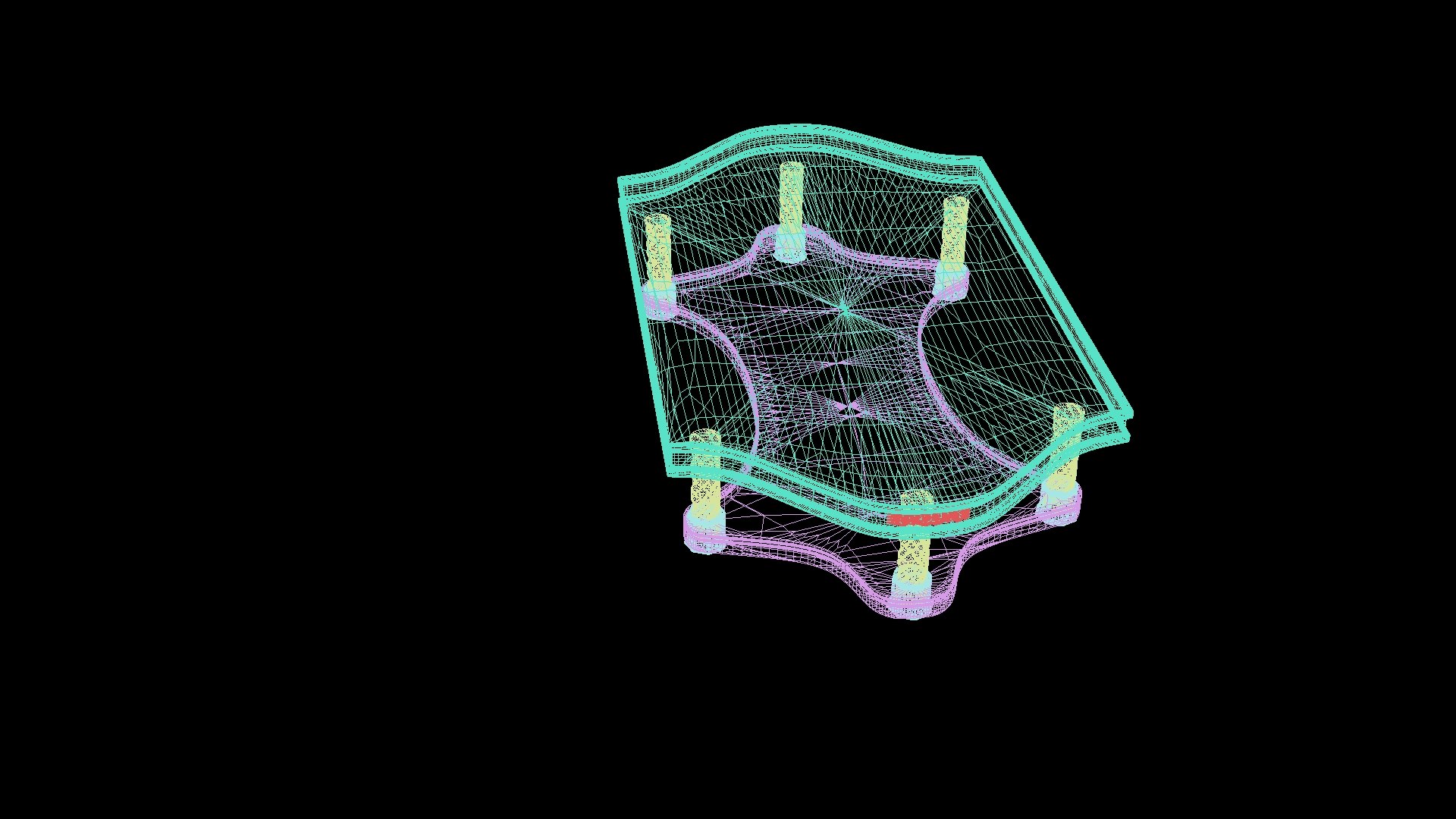 3d Classic Wooden Table Model