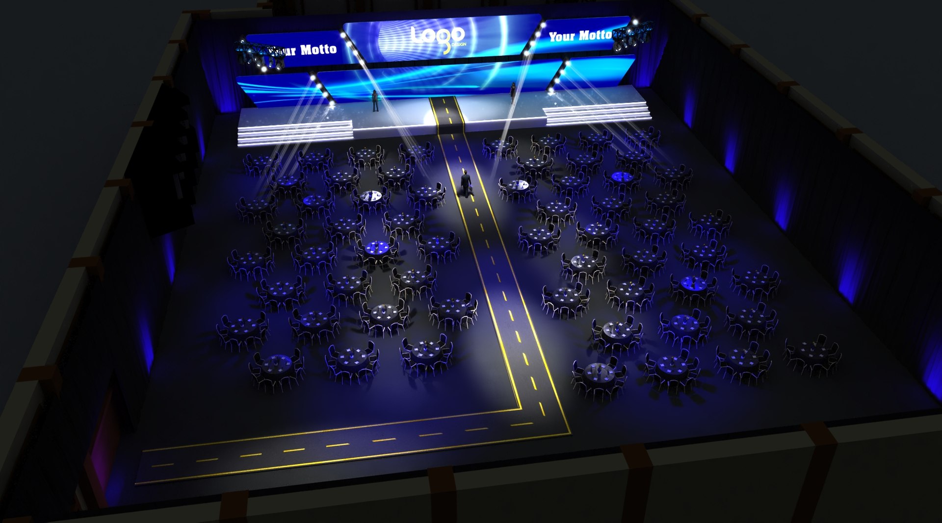 3D Mapping Stage Design Model - TurboSquid 1962978