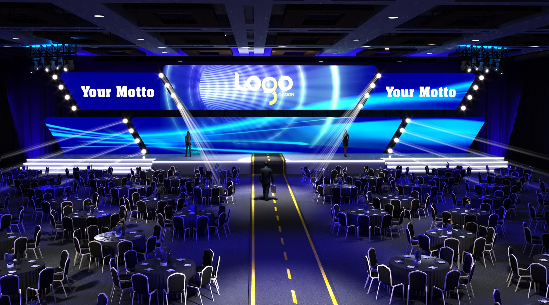 3D Mapping Stage Design Model - TurboSquid 1962978