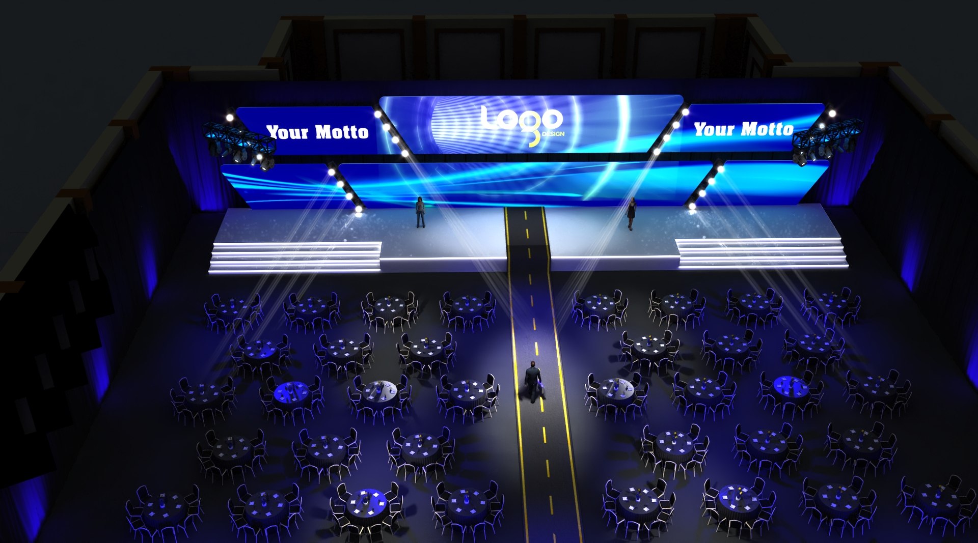 3D Mapping Stage Design Model - TurboSquid 1962978