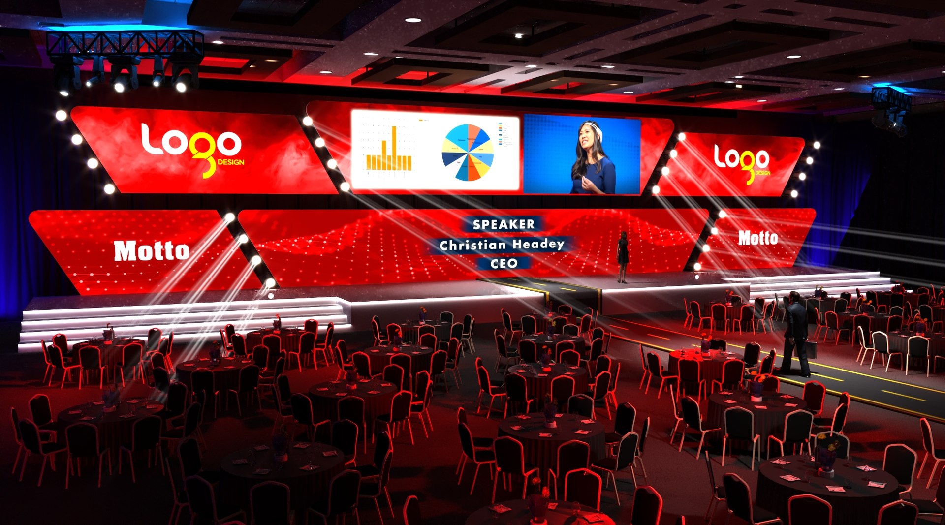 3D Mapping Stage Design Model - TurboSquid 1962978