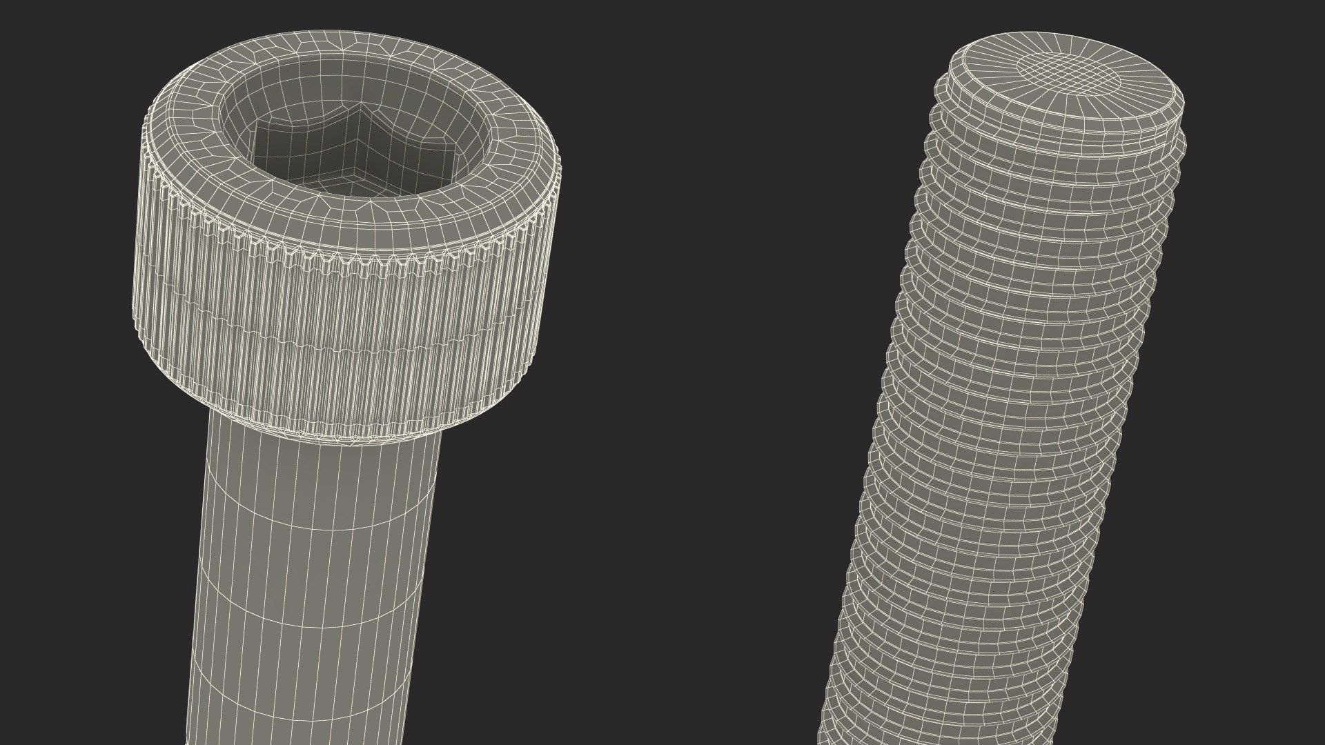 3D Socket Screw Model - TurboSquid 2240466