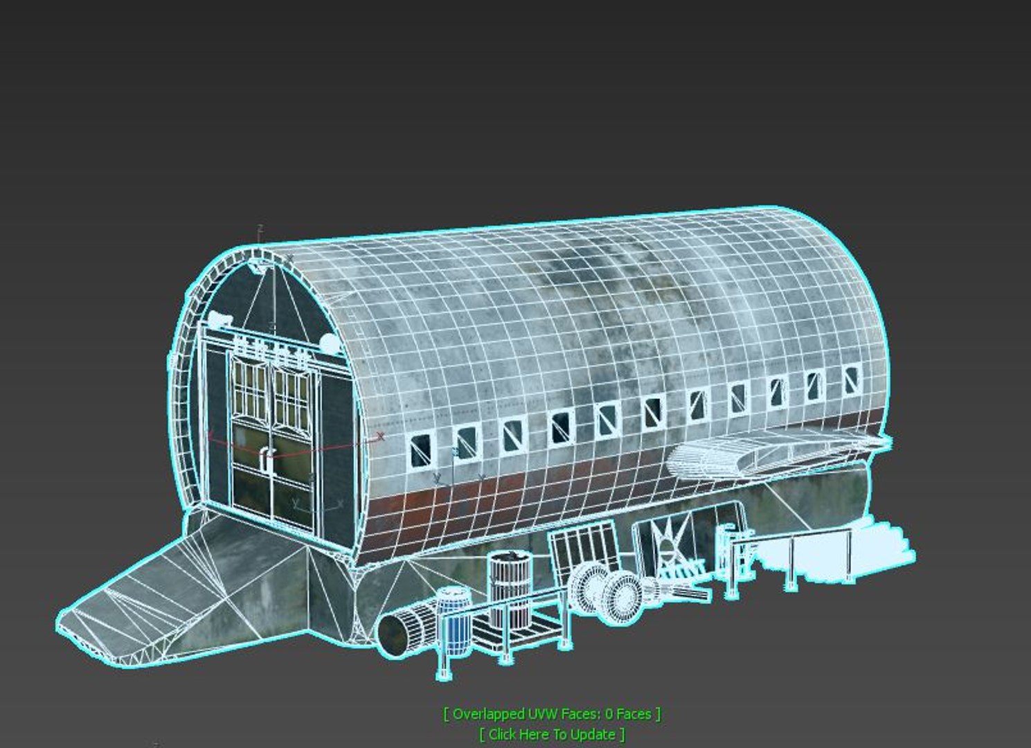 Hangar Made From Airplane 3D Model - TurboSquid 1974022