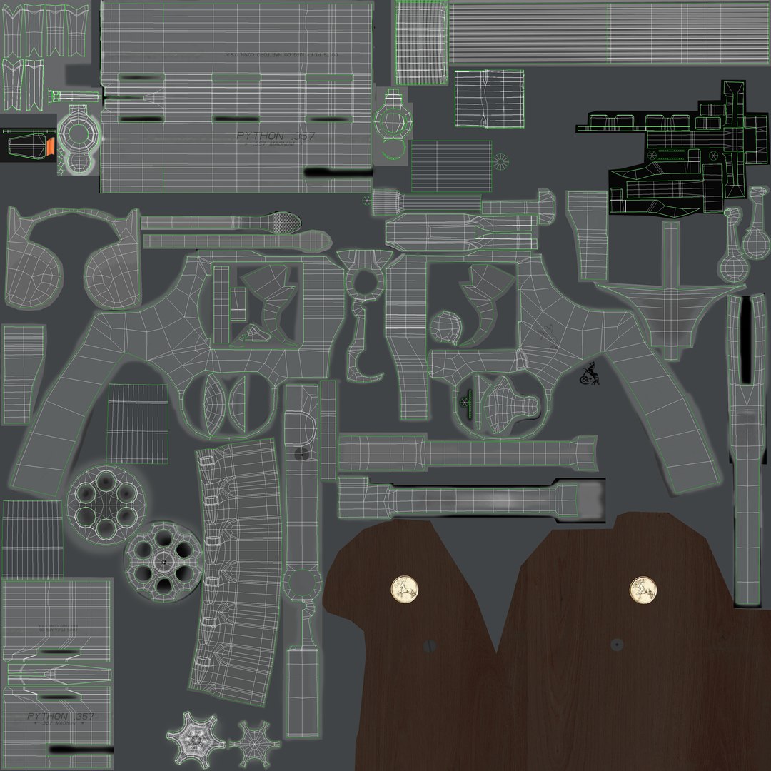 Colt Python 3D Model - TurboSquid 2260449