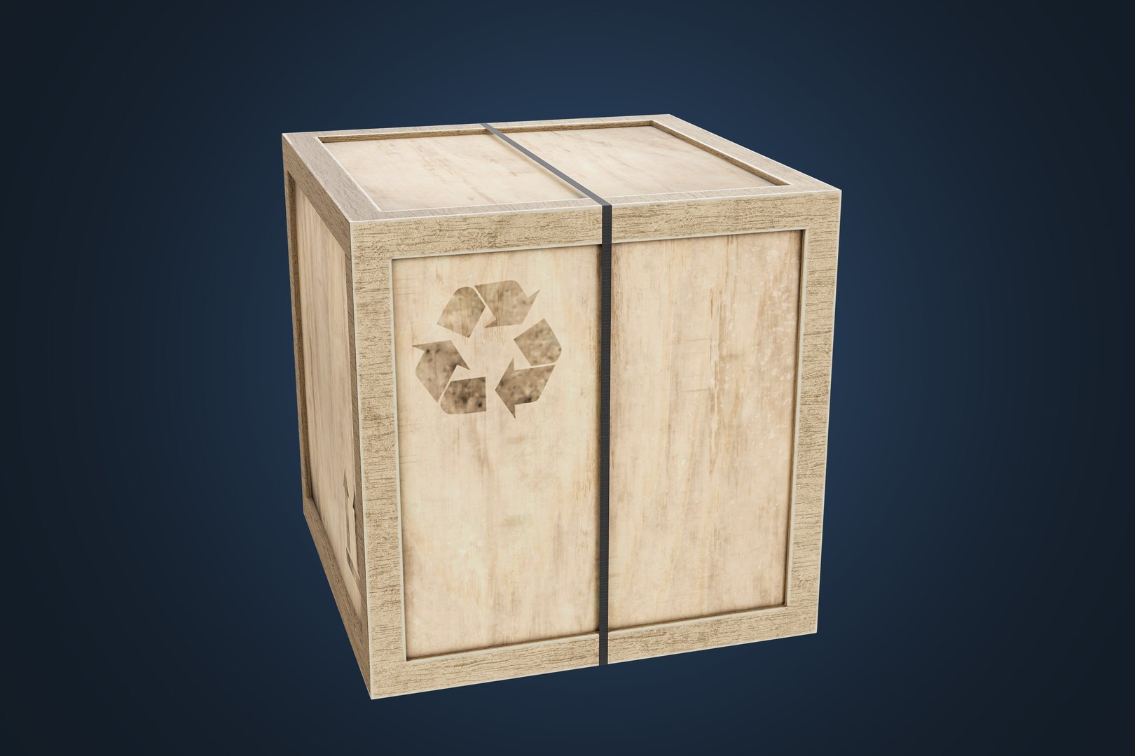 Wooden Cargo Box Low-poly 3D Model 3D - TurboSquid 2245657