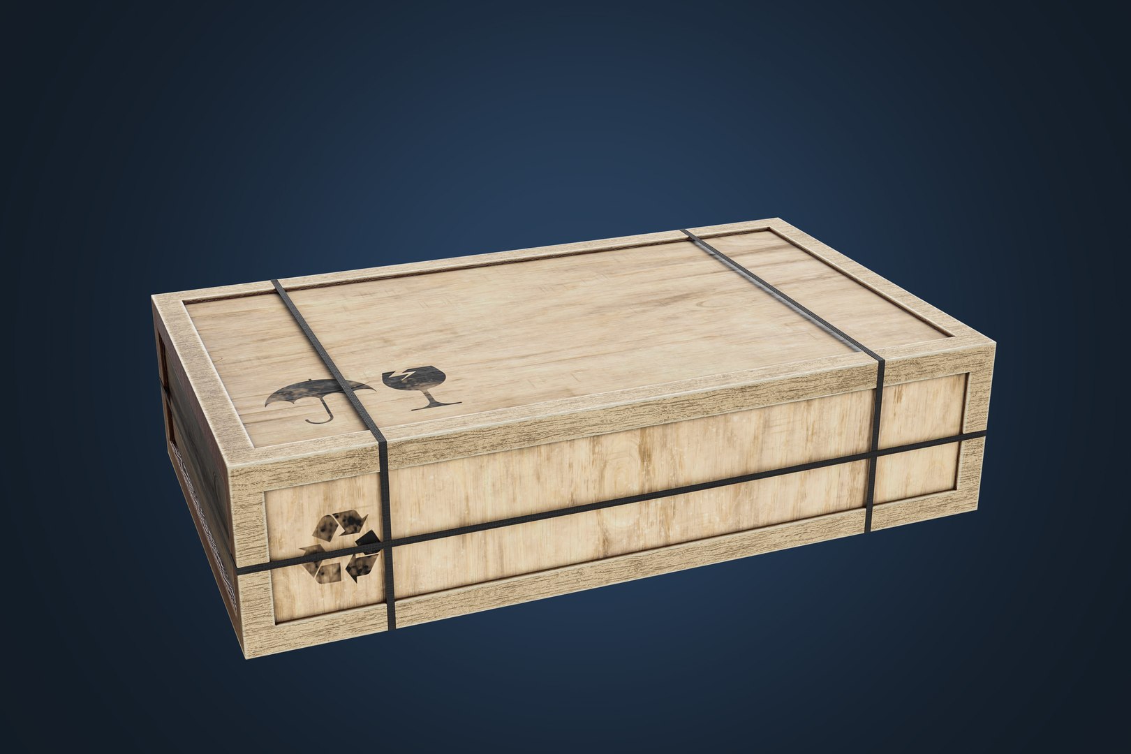Wooden Cargo Box Low-poly 3D Model 3D - TurboSquid 2245657