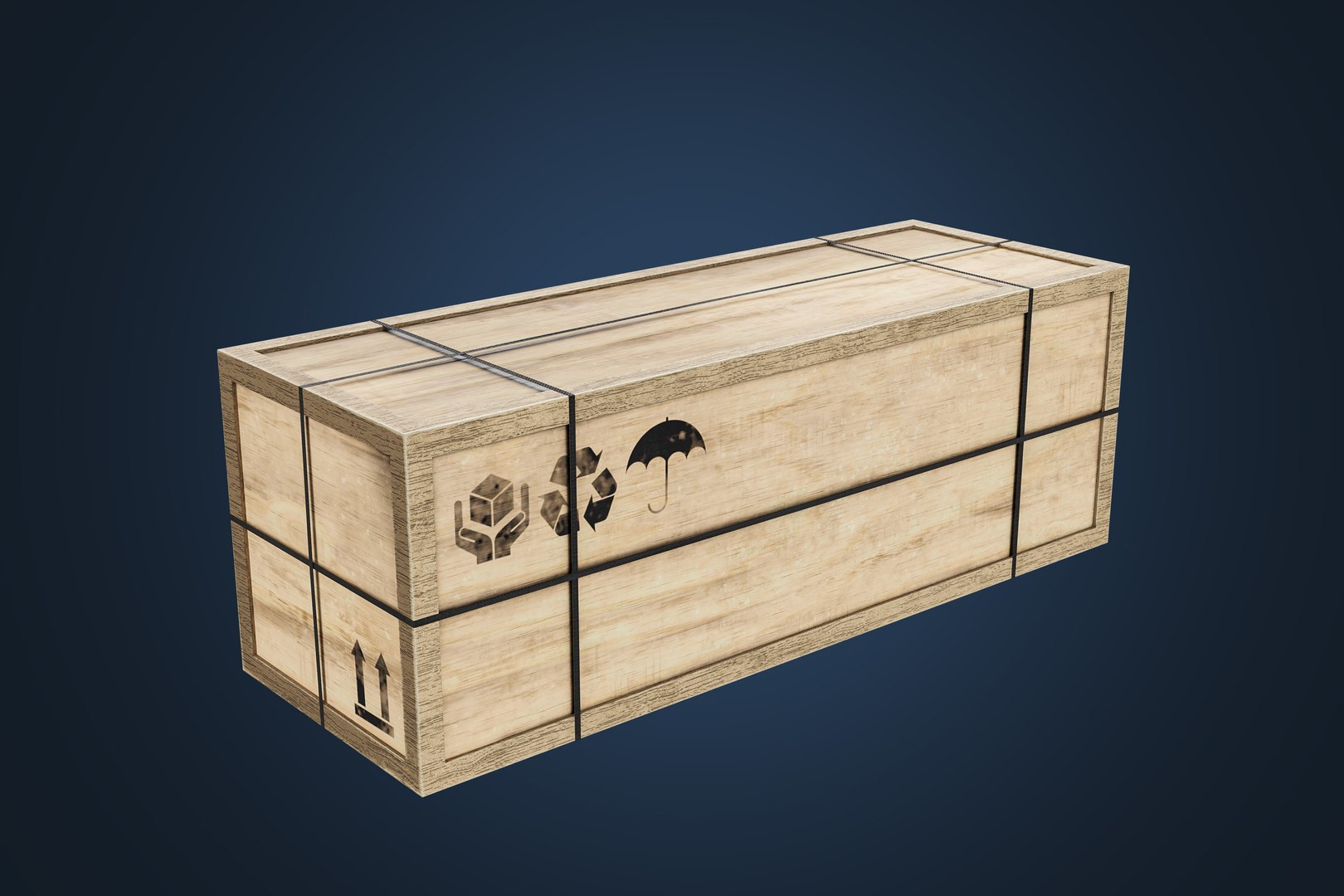 Wooden Cargo Box Low-poly 3D Model 3D - TurboSquid 2245657