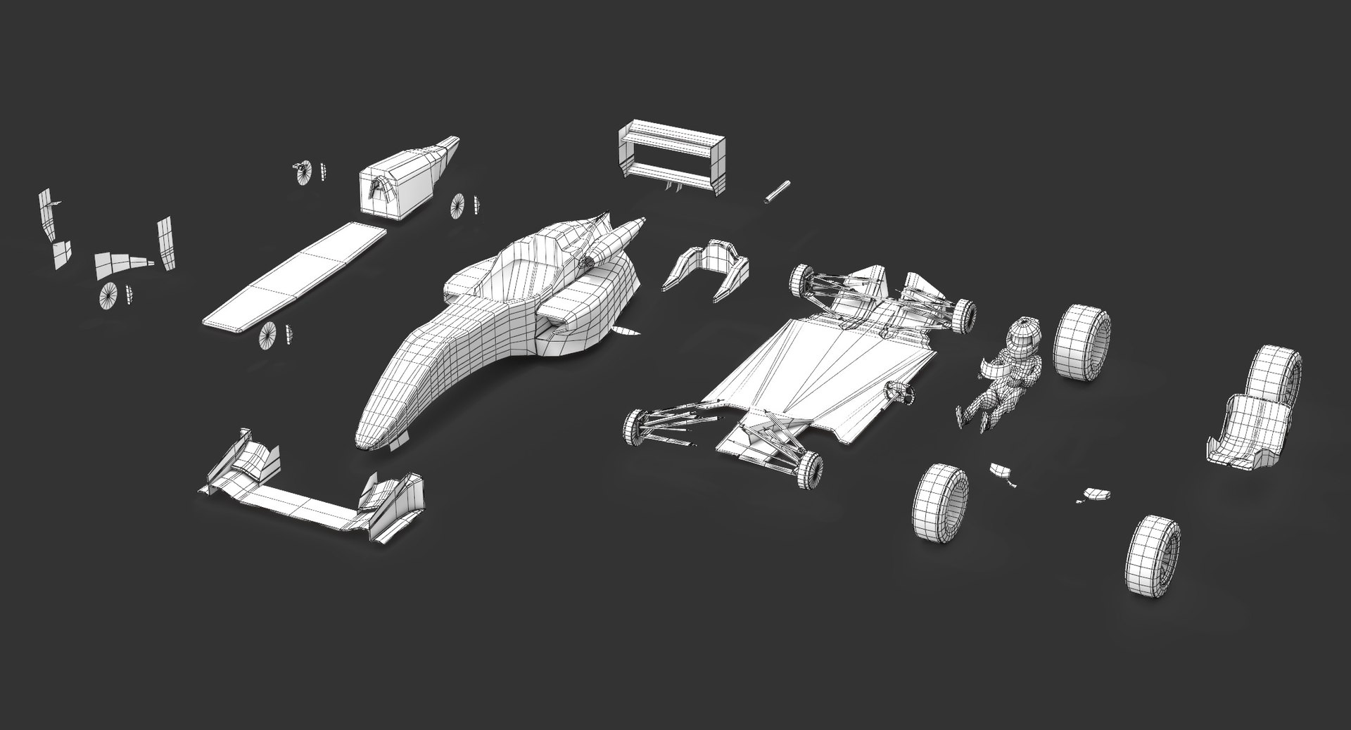 3D formula 3 race car - TurboSquid 1331316