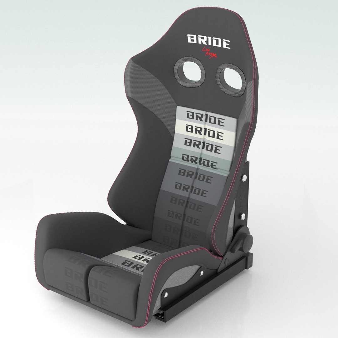 Bride GIAS III Reclining Seat - Black Gradation 3D Model - TurboSquid ...