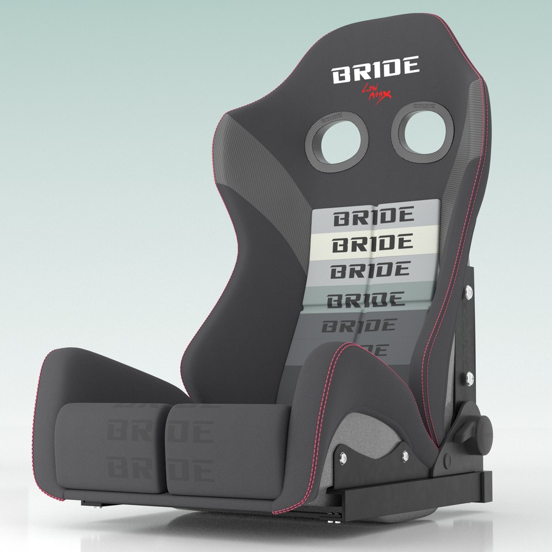 Bride GIAS III Reclining Seat - Black Gradation 3D Model - TurboSquid ...