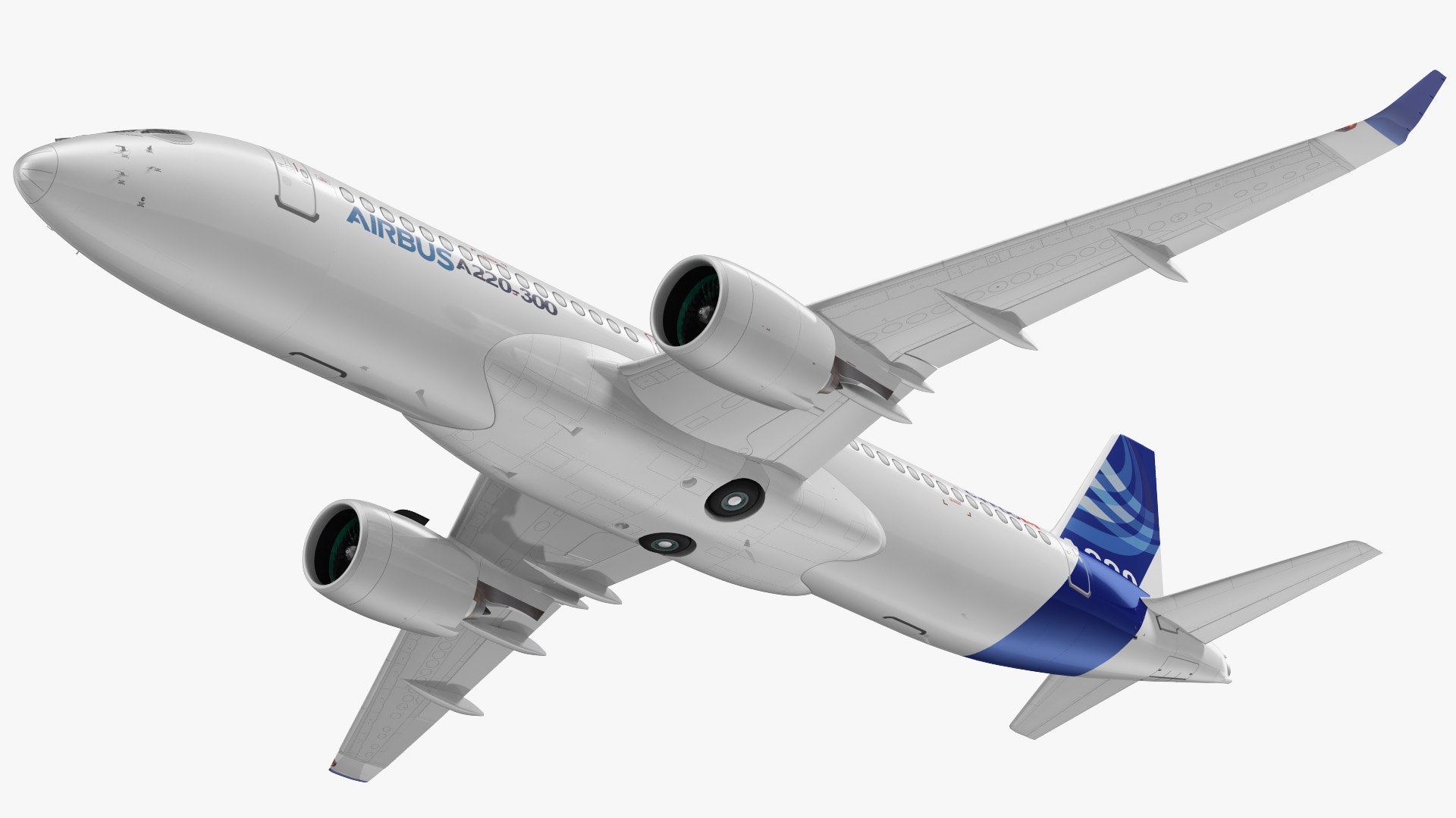 3D airbus a220 300 interior model - TurboSquid 1561118