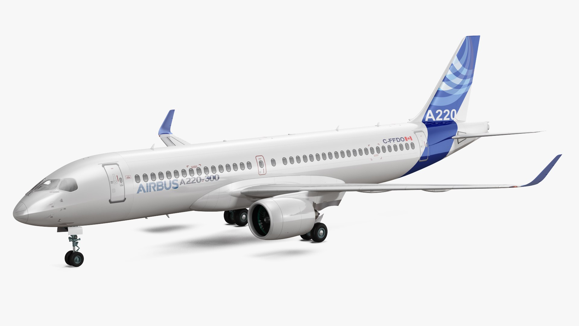 3D airbus a220 300 interior model - TurboSquid 1561118