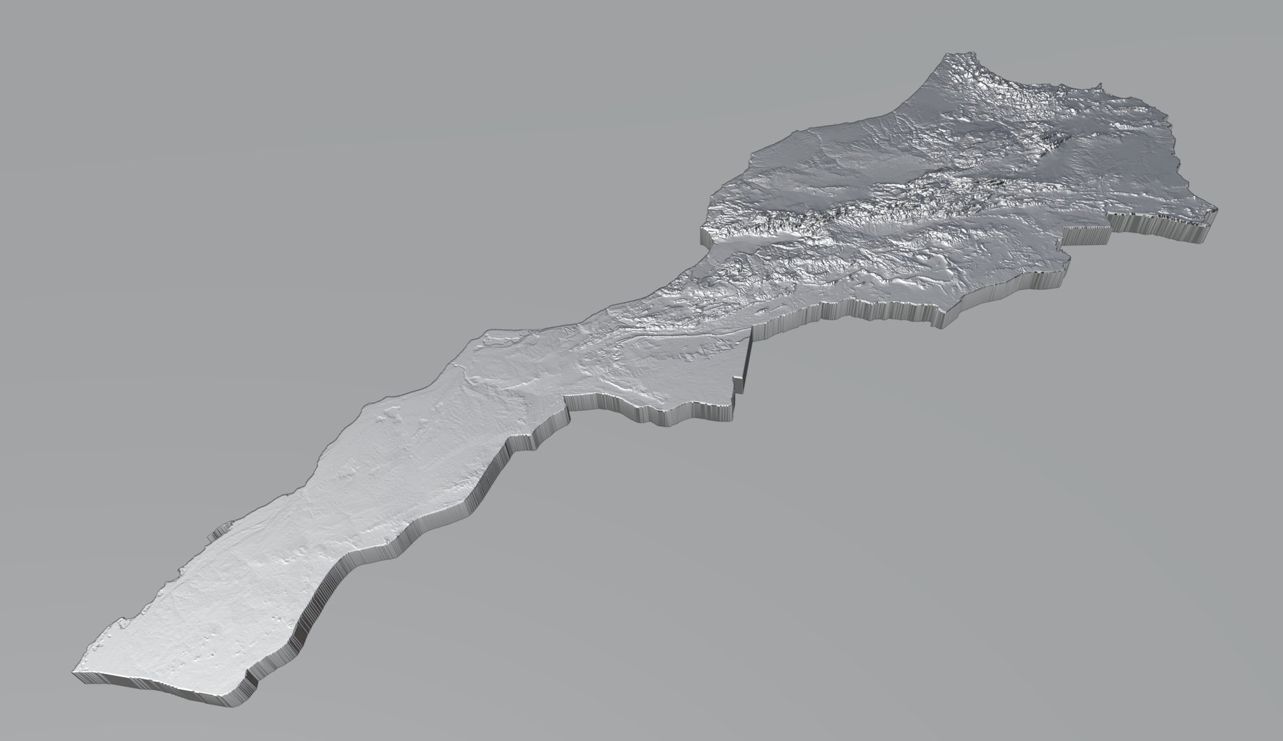 3D Morocco Terrain Map - TurboSquid 2336536