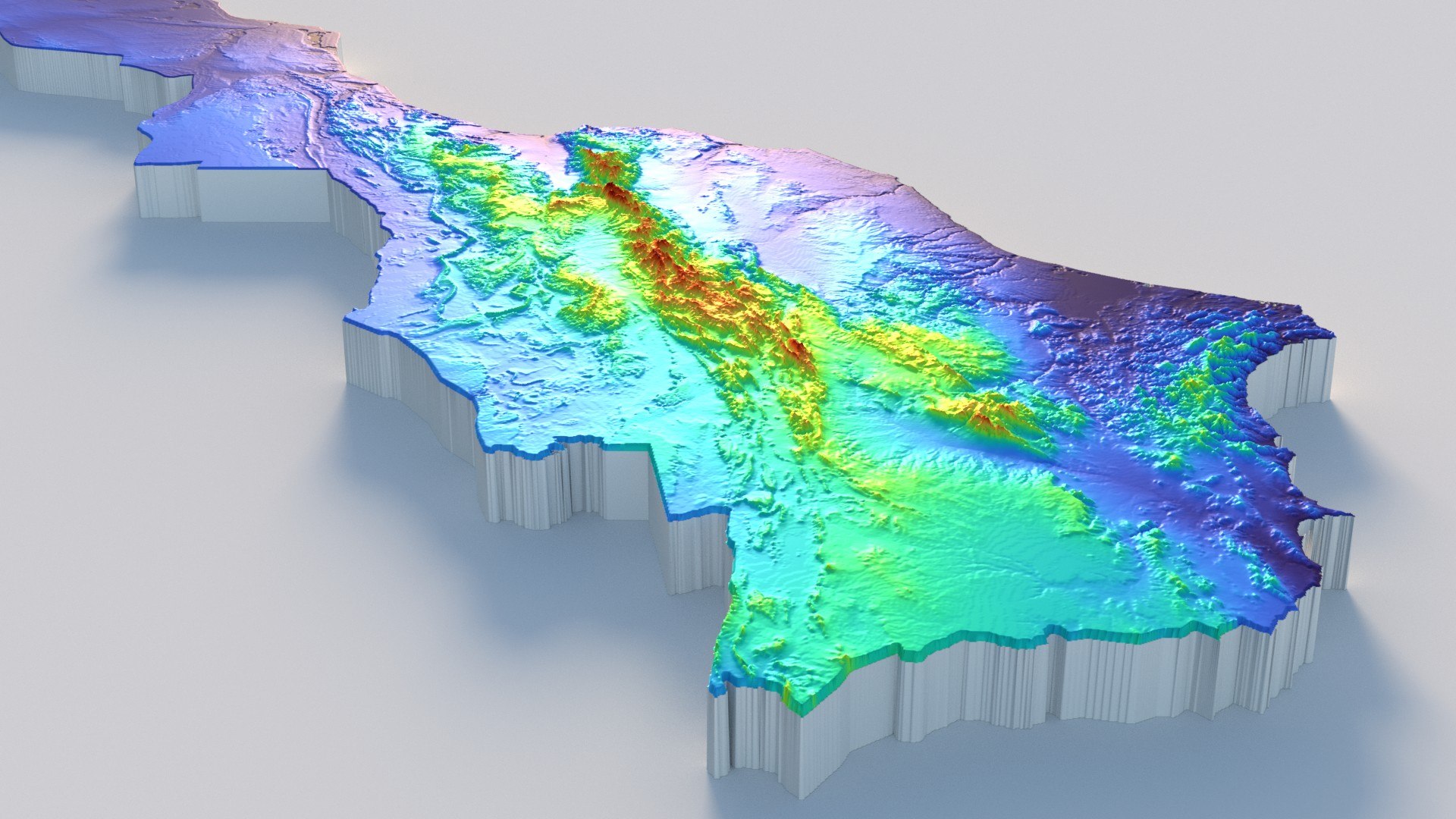 3D Morocco Terrain Map - TurboSquid 2336536