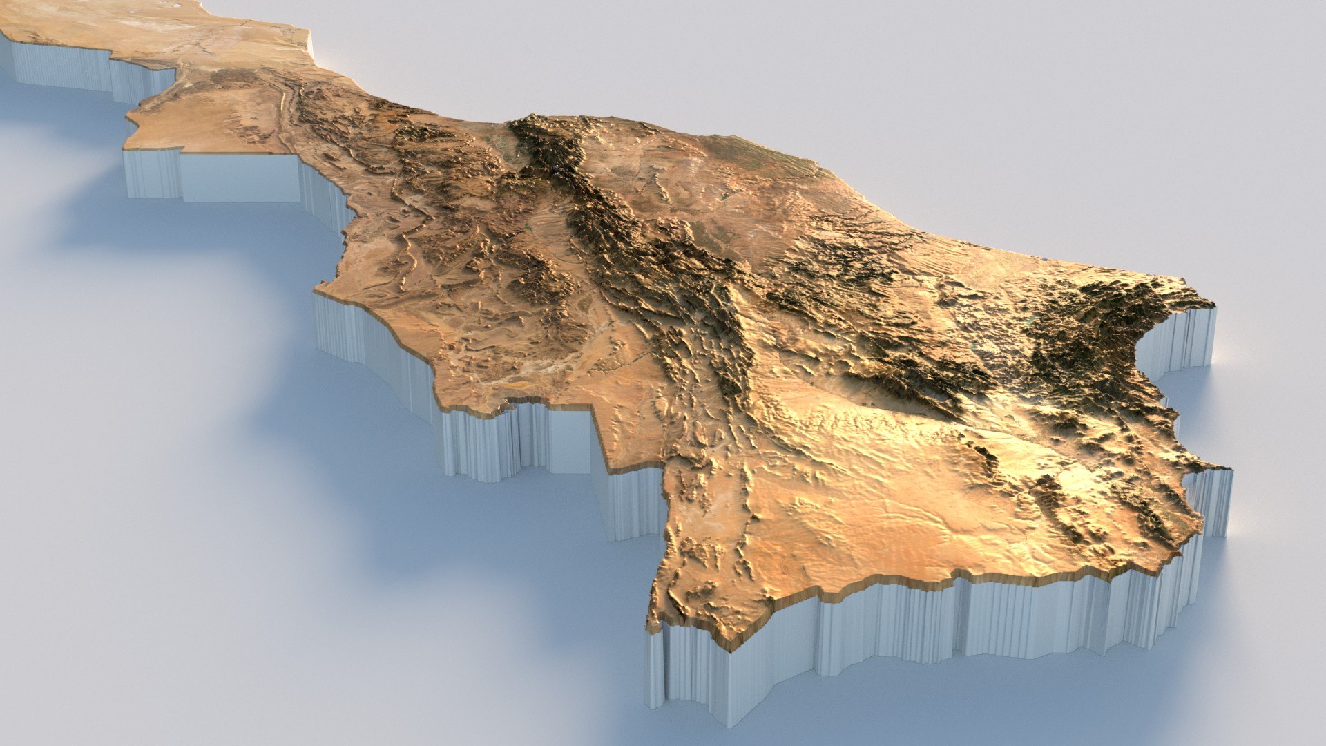 3D Morocco Terrain Map - TurboSquid 2336536
