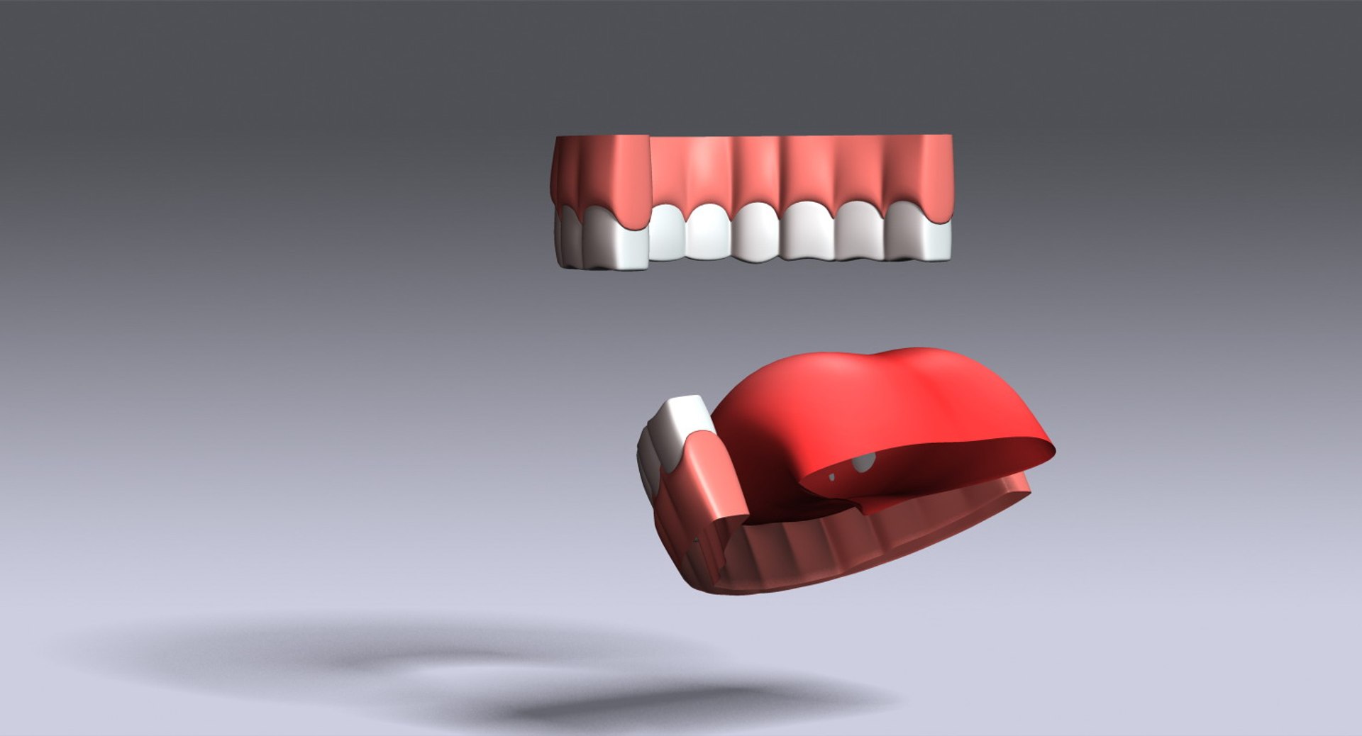 Cartoon Teeth 3D - TurboSquid 1213254