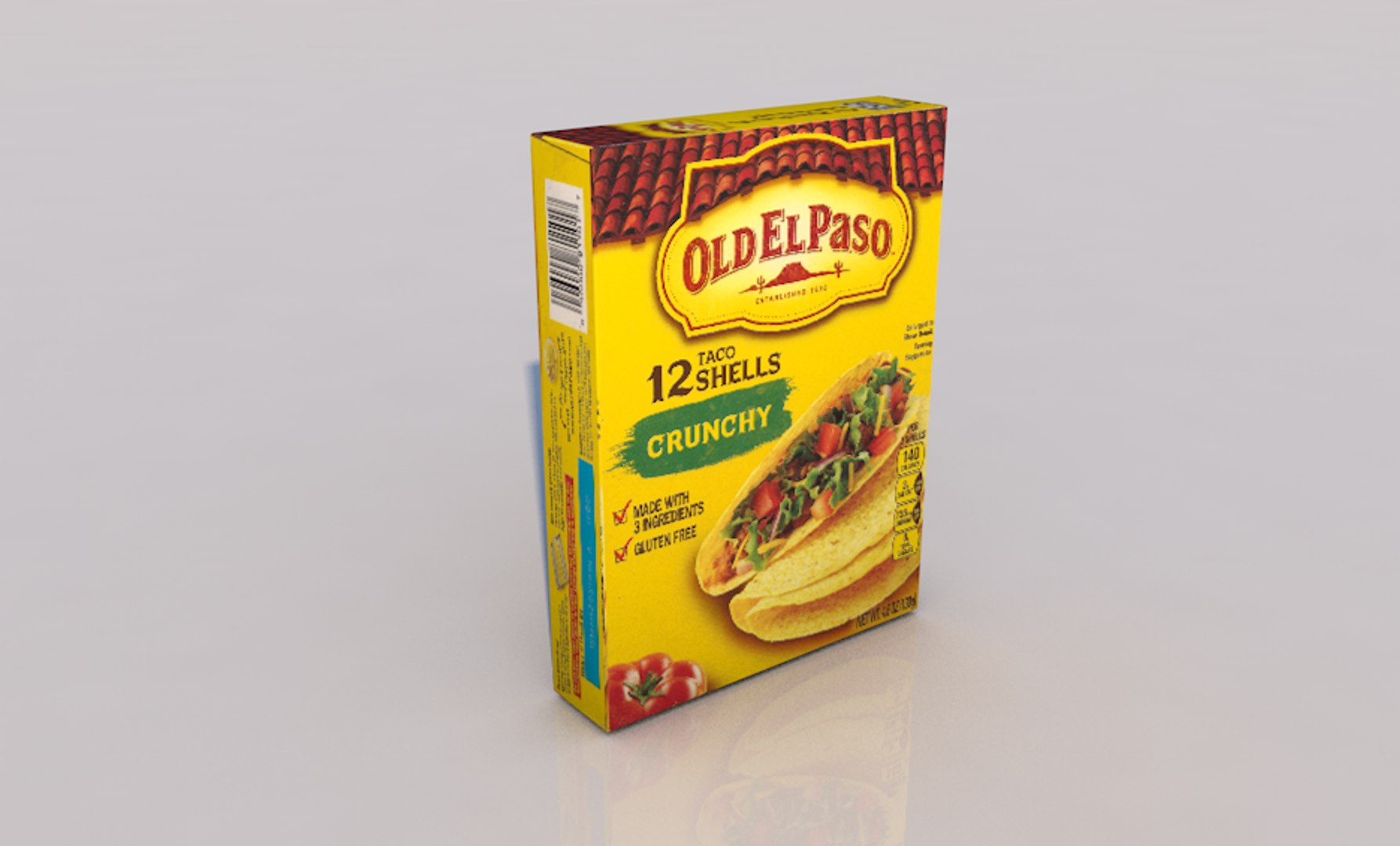 Taco Shells Box 3D Model - TurboSquid 1463432