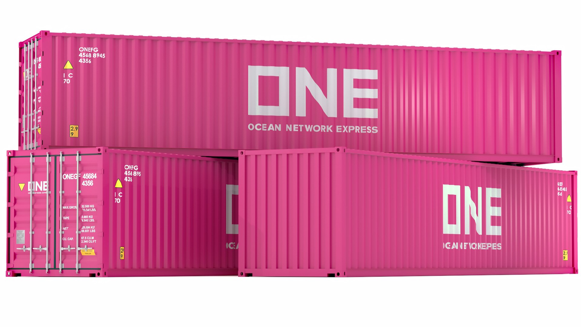 3D One Container Model - TurboSquid 1776105