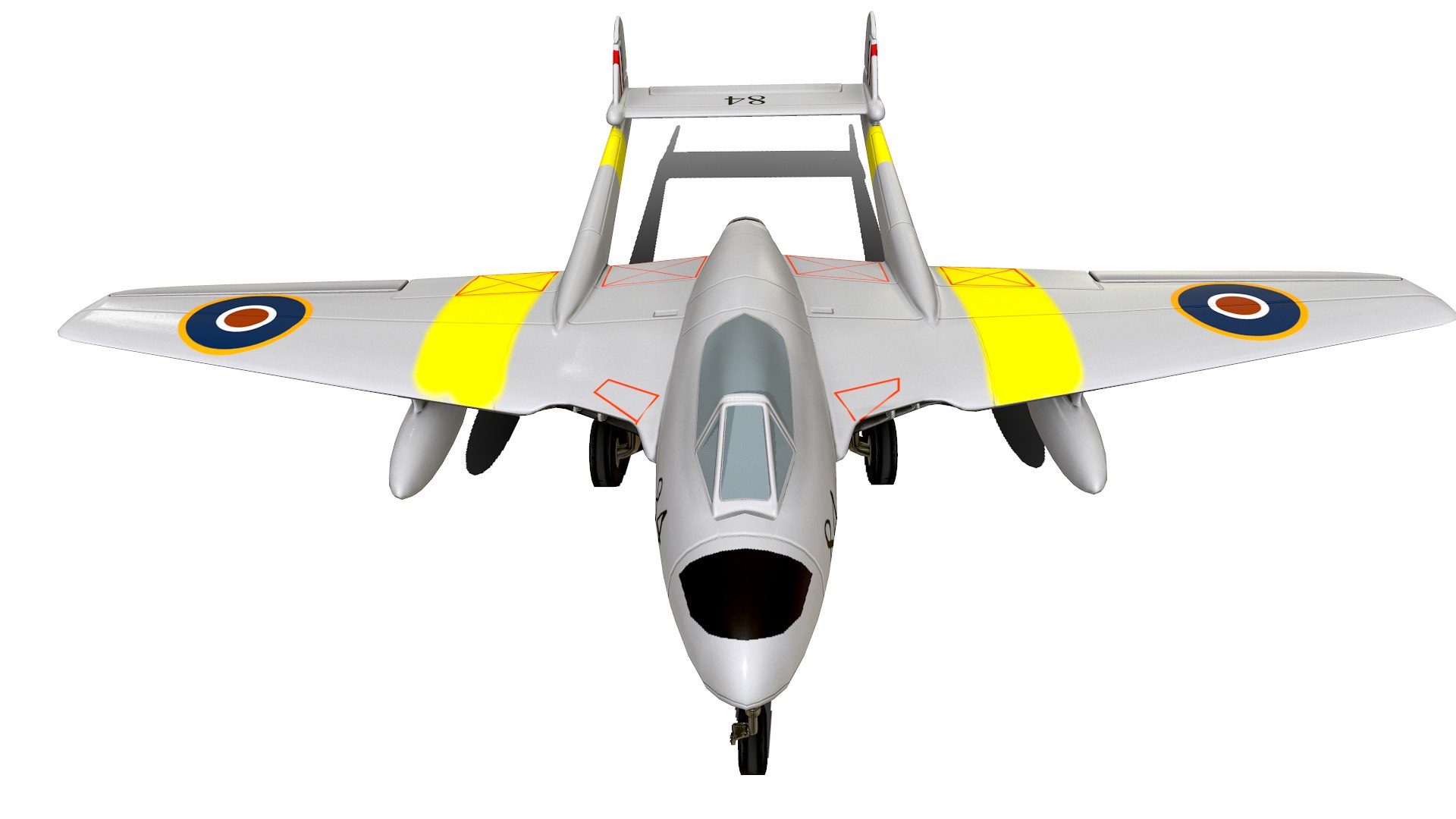 3D Havilland Vampire Fighter Plane Model - TurboSquid 1646737