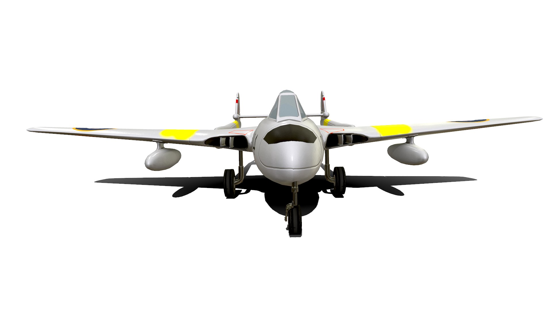 3D Havilland Vampire Fighter Plane Model - TurboSquid 1646737