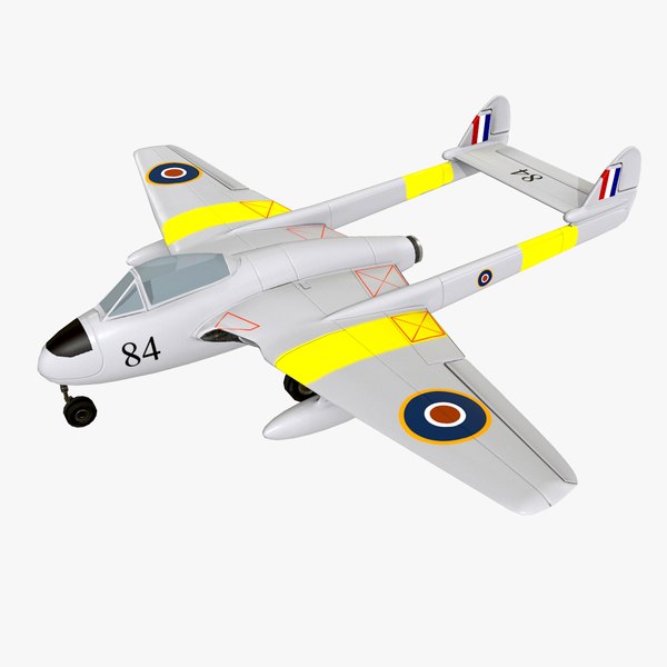 De Havilland Vampire 3D Models for Download | TurboSquid