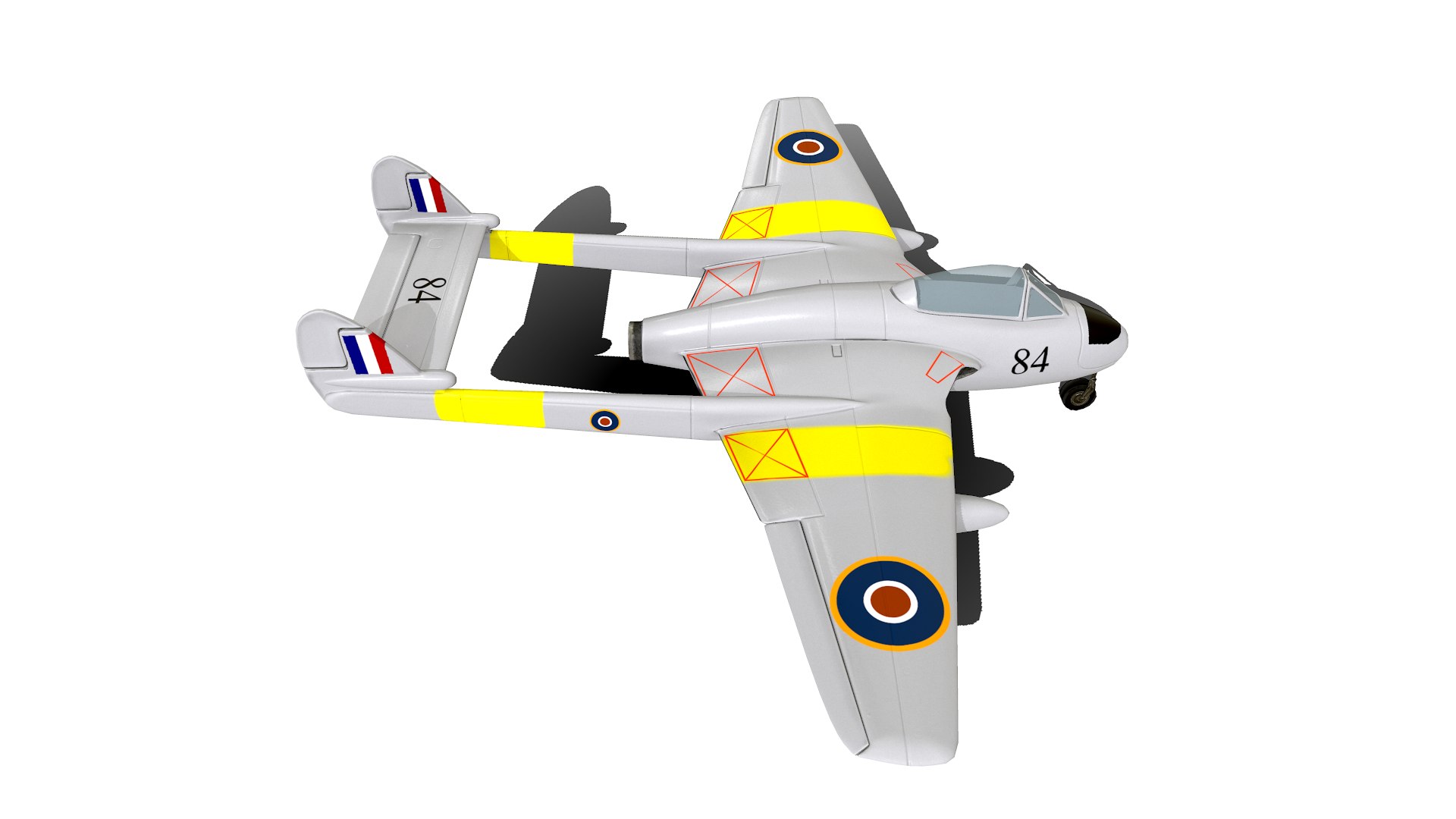3D Havilland Vampire Fighter Plane Model - TurboSquid 1646737