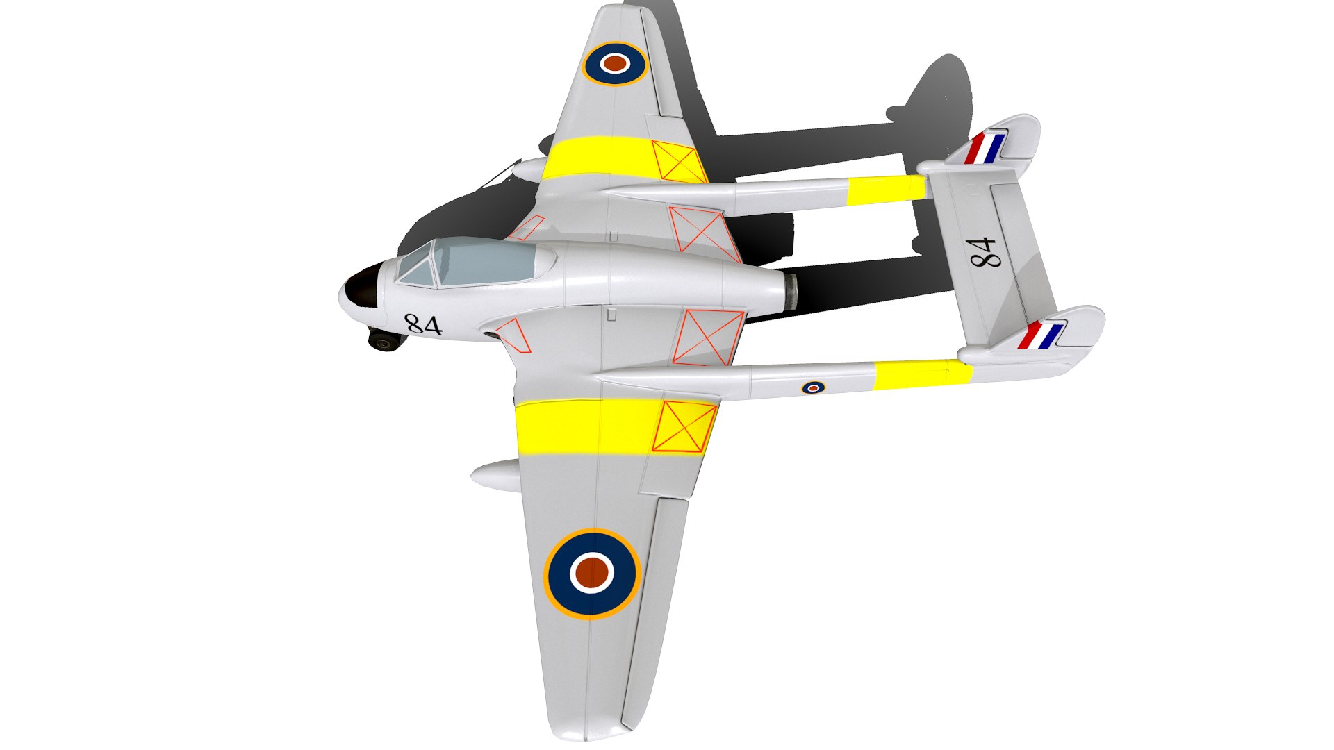 3D Havilland Vampire Fighter Plane Model - TurboSquid 1646737