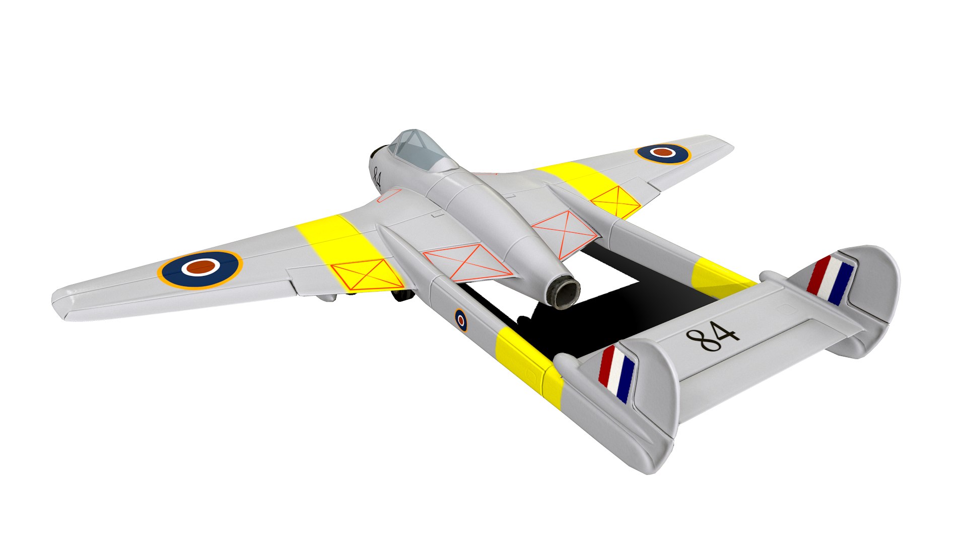 3D Havilland Vampire Fighter Plane Model - TurboSquid 1646737