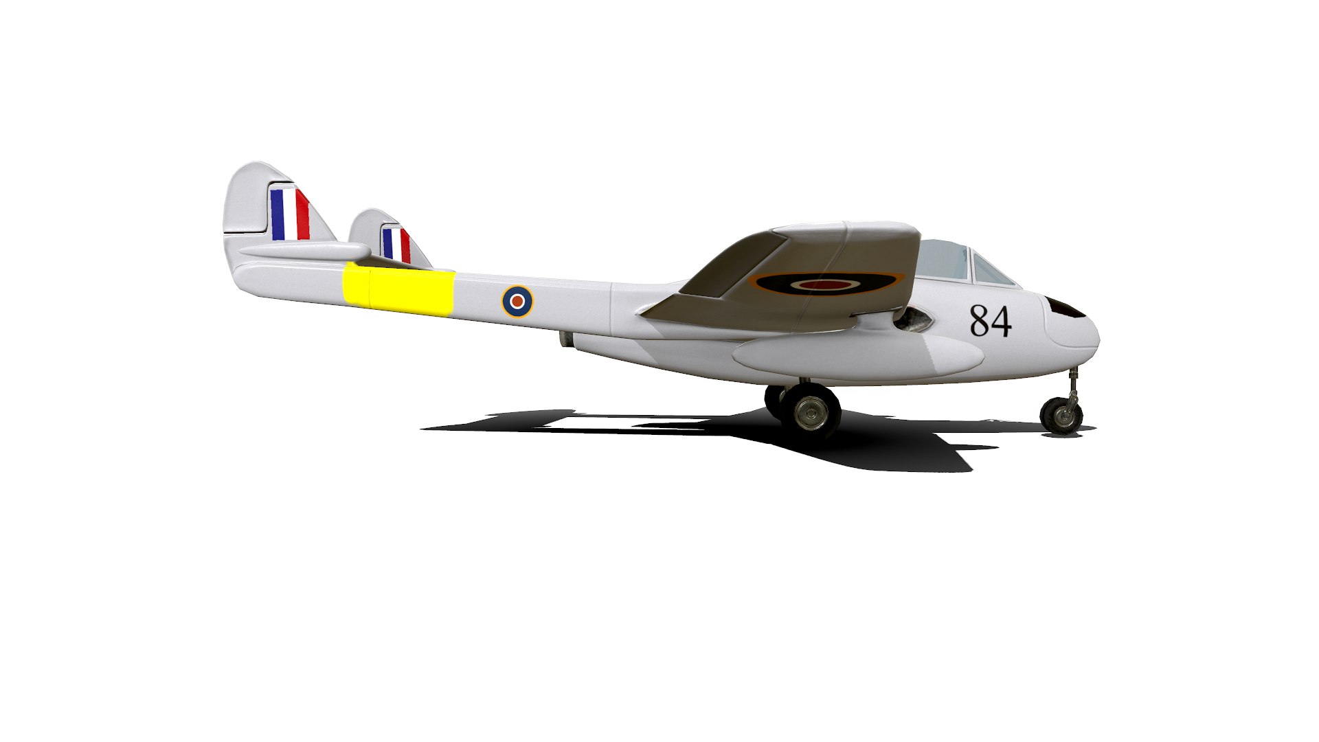 3D Havilland Vampire Fighter Plane Model - TurboSquid 1646737