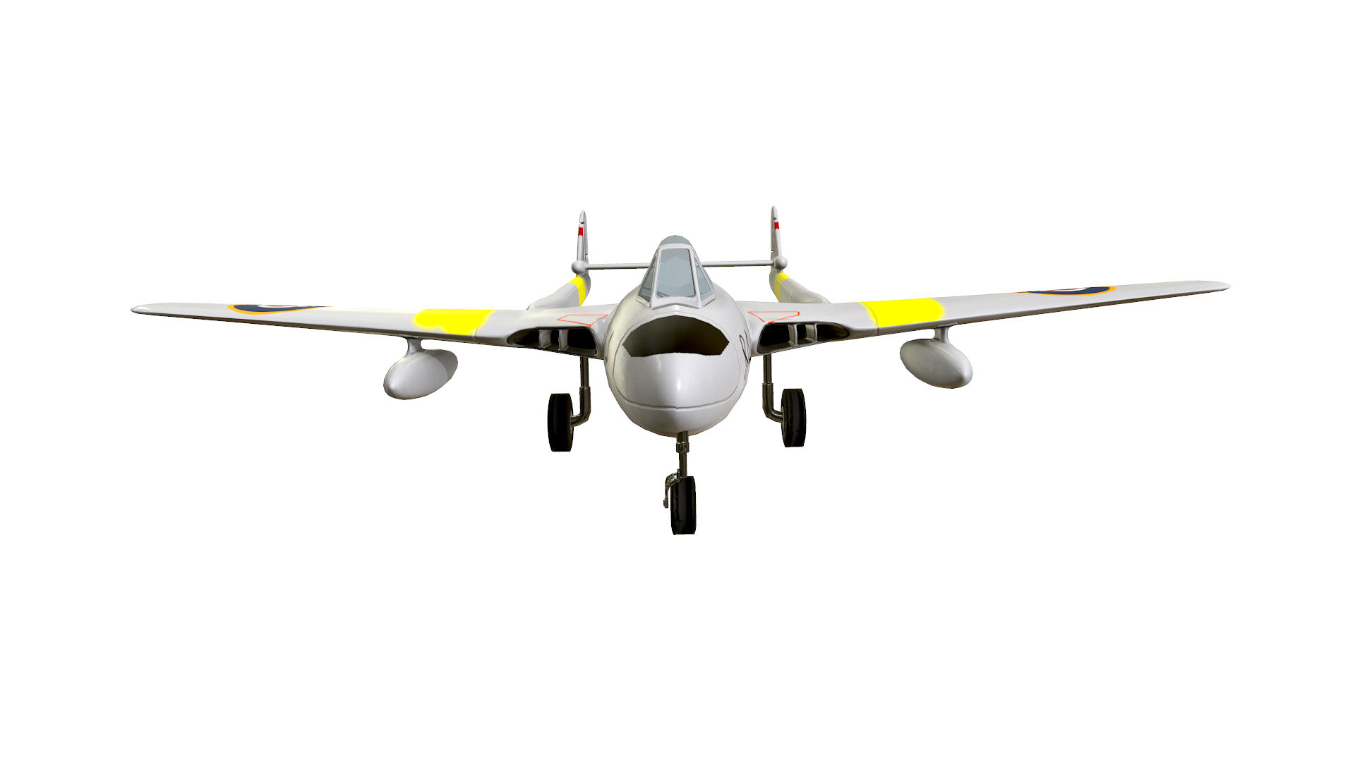 3D Havilland Vampire Fighter Plane Model - TurboSquid 1646737