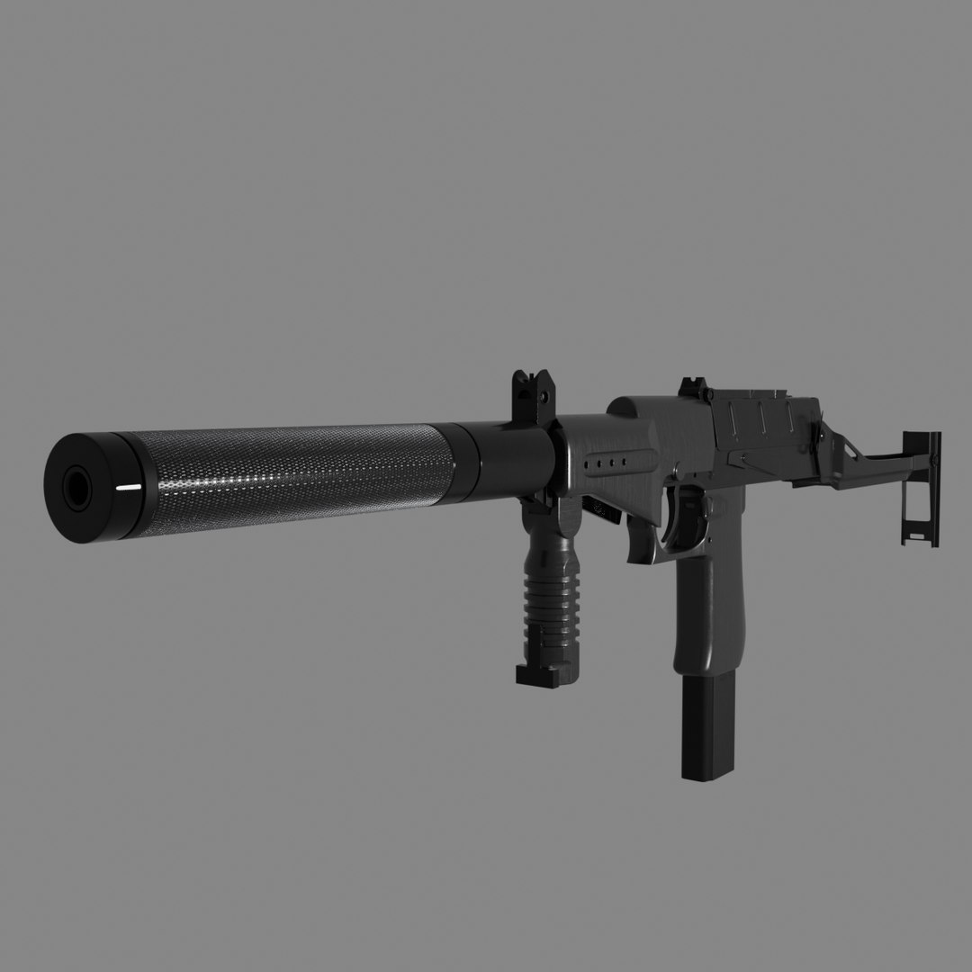 Submachine gun 3D - TurboSquid 1575934