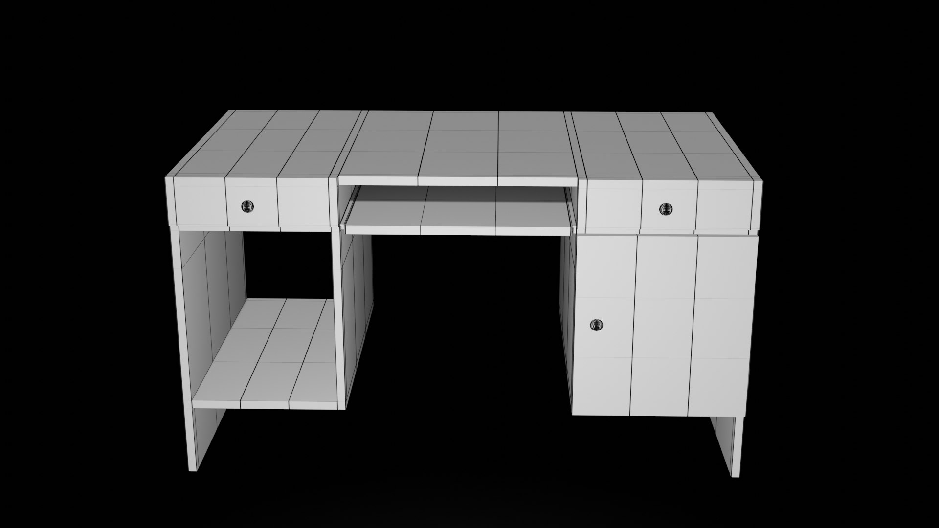 Free 3D Model Computer Table - TurboSquid 1883398