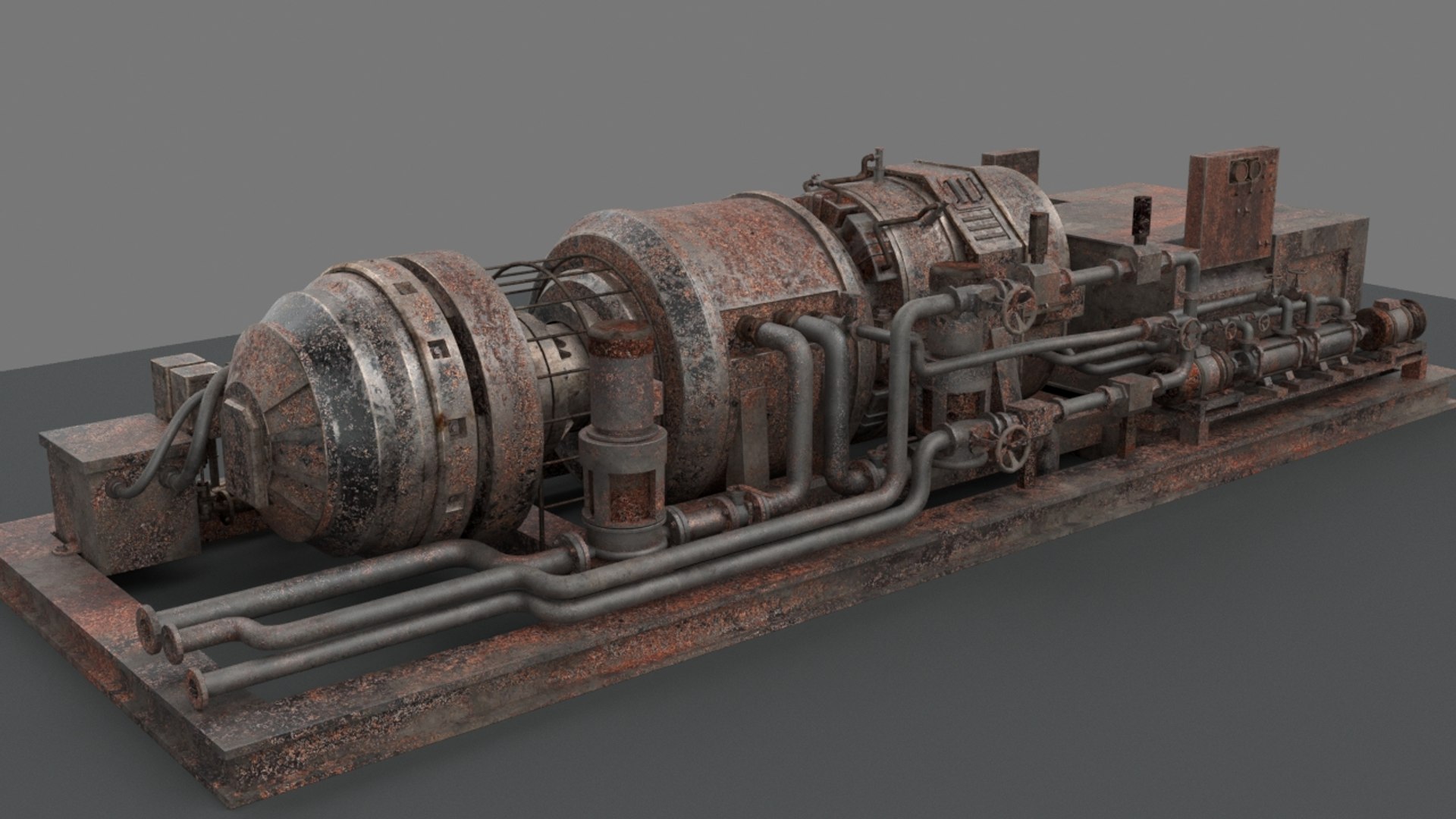 3D Machinery Rusted Device Industrial Model - TurboSquid 1342280