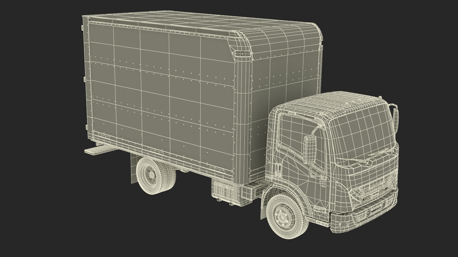 Commercial Truck 132 Inch Simplified 3D Model - TurboSquid 2386288