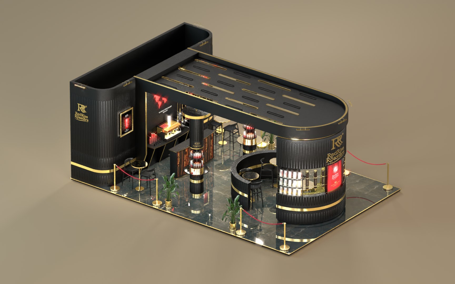 Trade Show Coffee Roasting 3D Model - TurboSquid 2254776