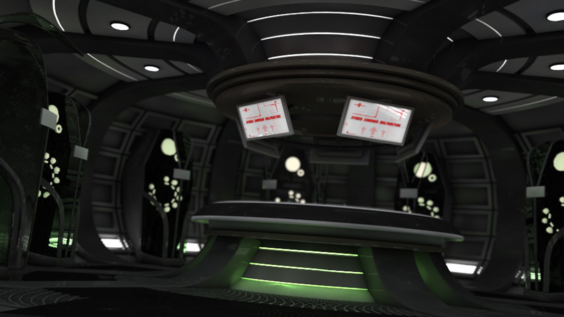 Futuristic Stasis Chamber 3d Model