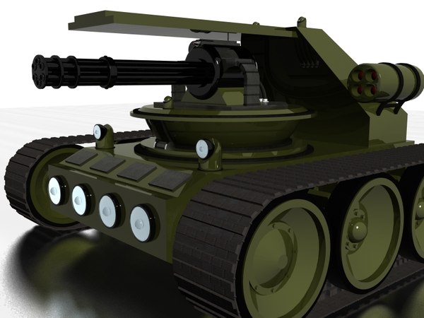 Roboter Panzer mit Gatling Pistole 3D-Modell - TurboSquid 546726