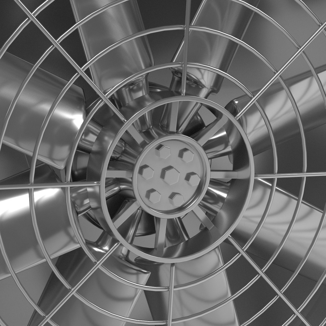 3d model large fan