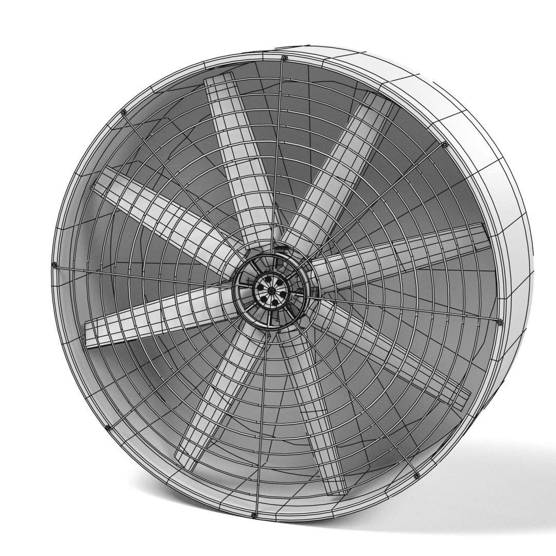 3d model large fan